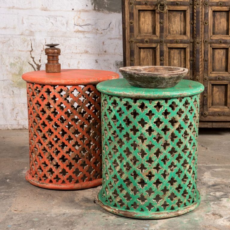 WHITEWASH CARVED INDIAN SWING - Chisel and Log