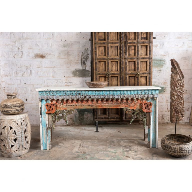 VINTAGE INDIAN CONSOLE - Chisel and Log