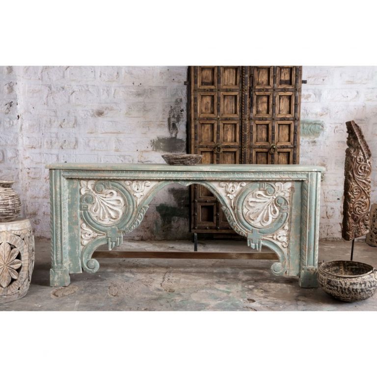 VINTAGE INDIAN CONSOLE - Chisel and Log