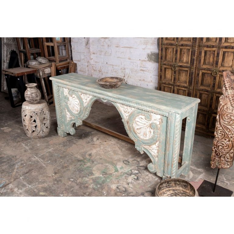 VINTAGE INDIAN CONSOLE - Chisel and Log