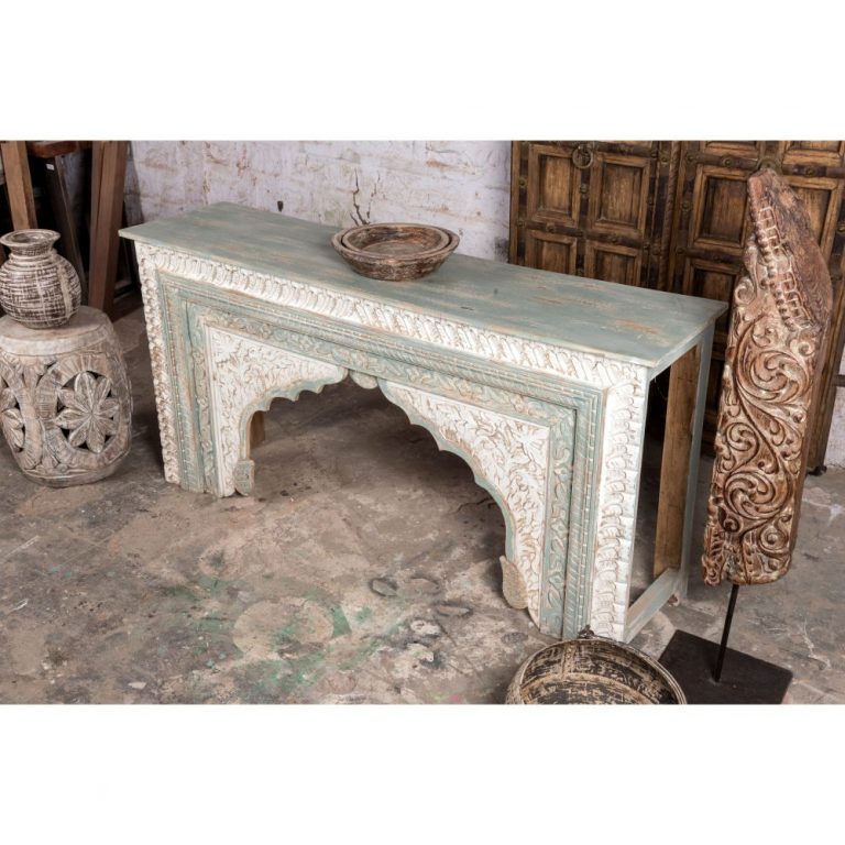 VINTAGE INDIAN CONSOLE - Chisel and Log