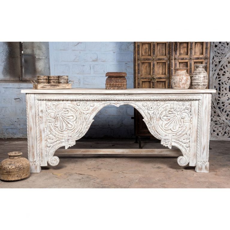 VINTAGE INDIAN CONSOLE - Chisel and Log