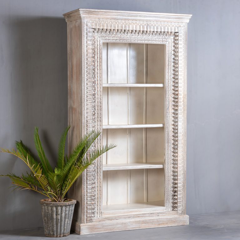 TRADITIONAL CARVED BOOKSHELF - Chisel and Log