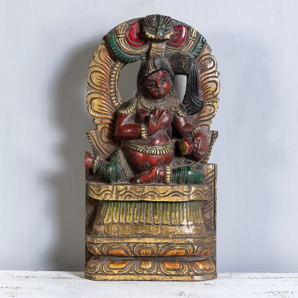 LORD KRISHNA STATUE - Chisel and Log
