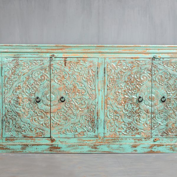 VINTAGE INDIAN SIDEBOARD - Chisel and Log