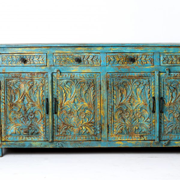 CARVED INDIAN PANEL - Chisel and Log