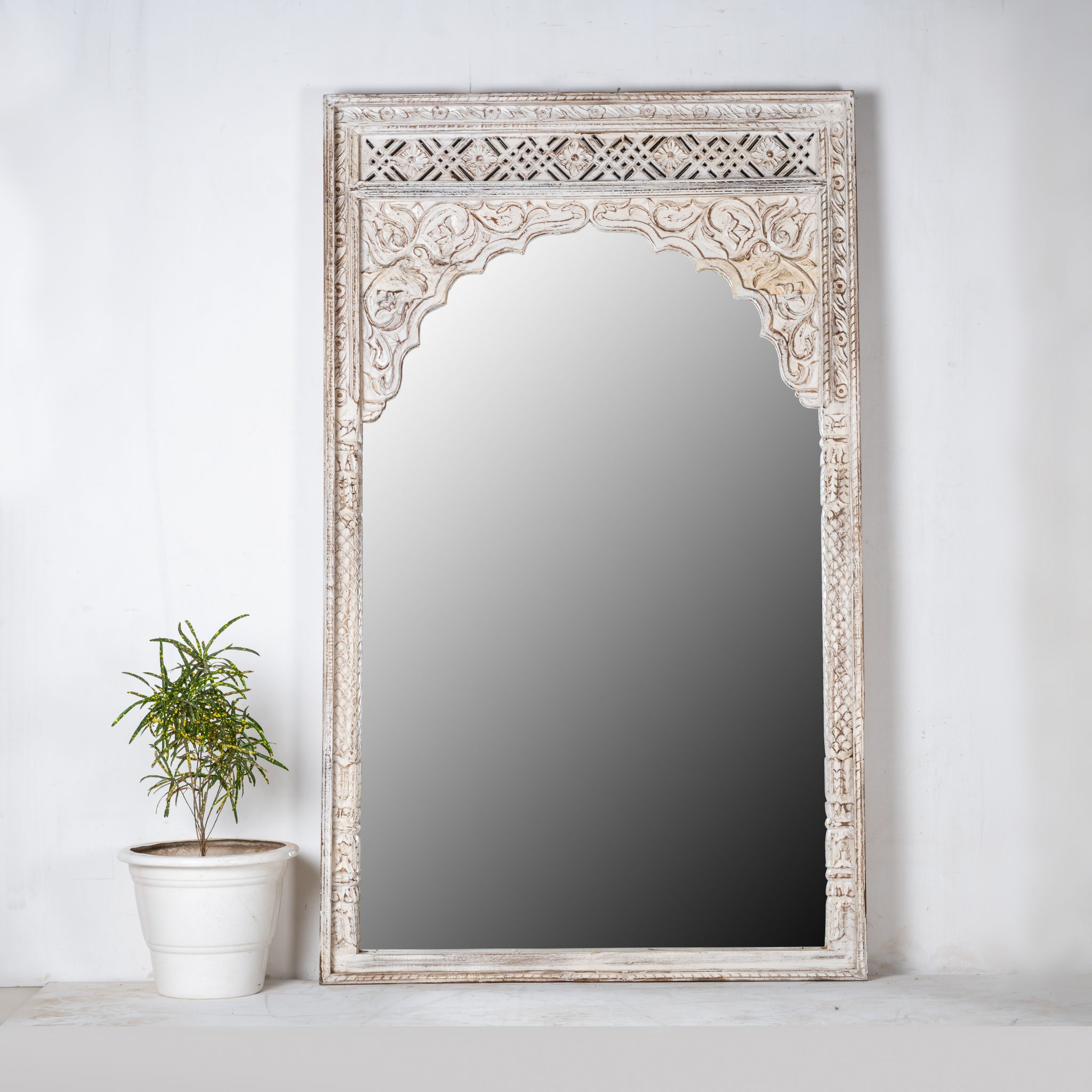 FLOOR MIRROR || DOOR FRAME MIRROR || CARVED PANEL MIRROR