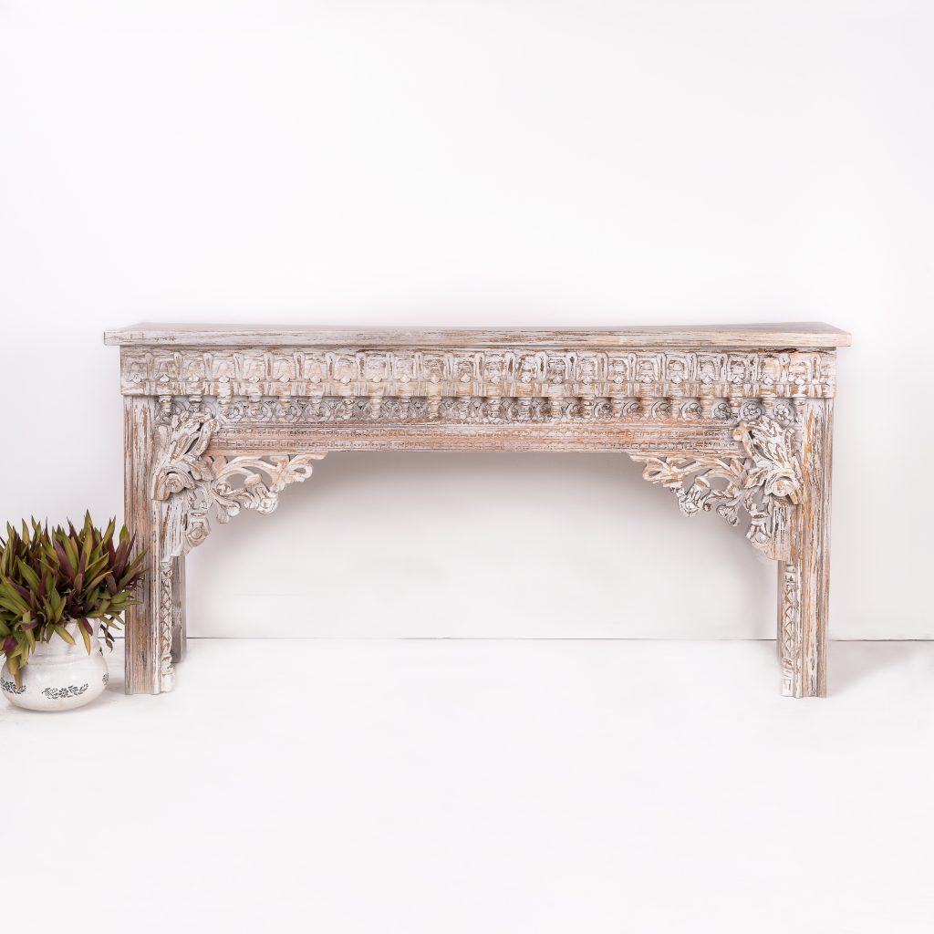 Carved Indian Console - Chisel and Log