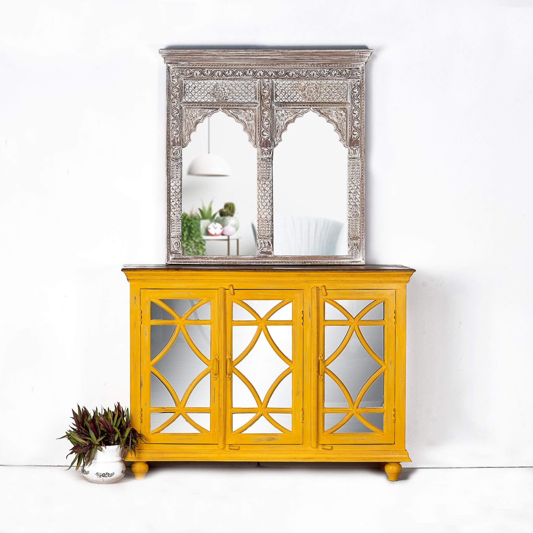 Yellow Sideboard - Chisel and Log