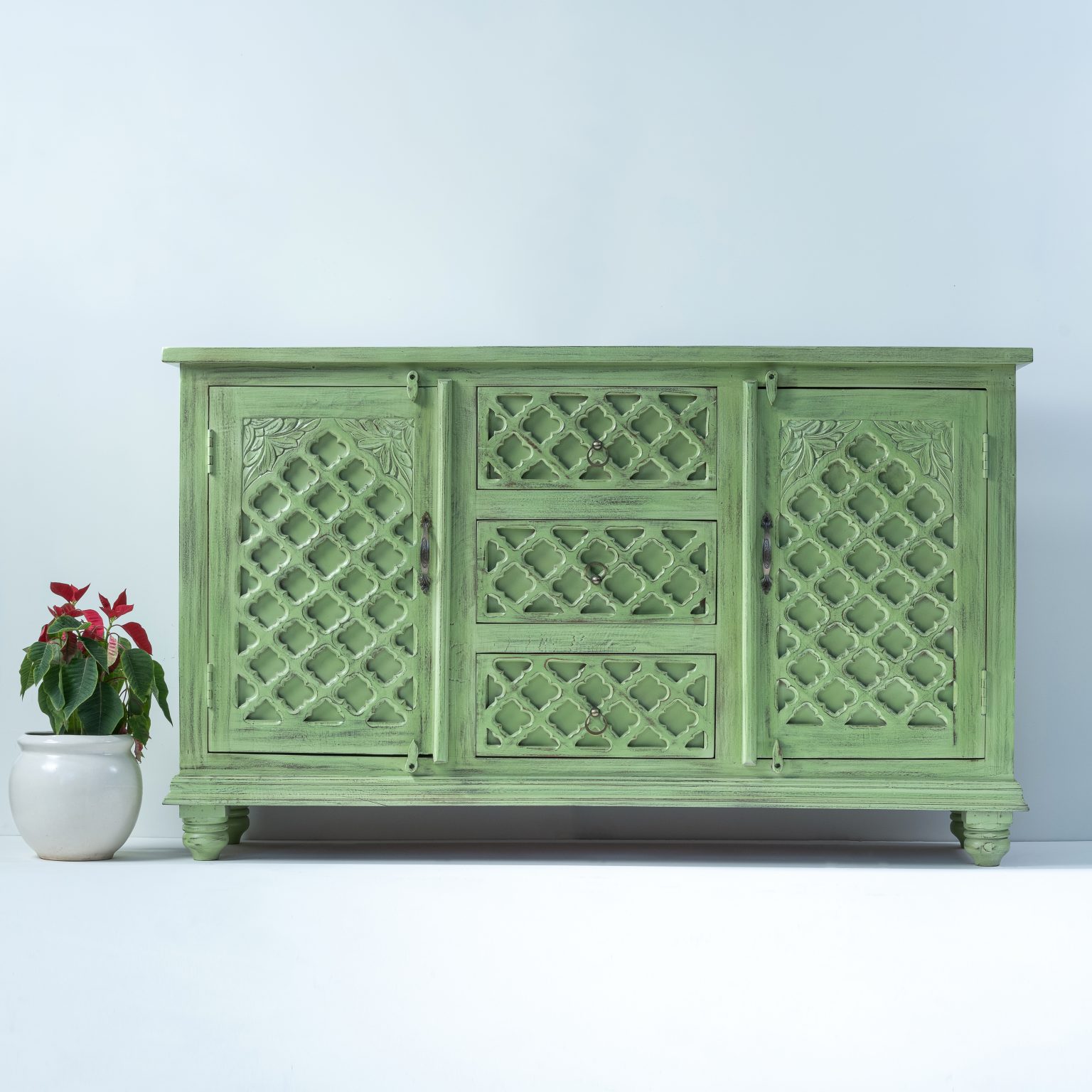 Light Green Sideboard - Chisel and Log