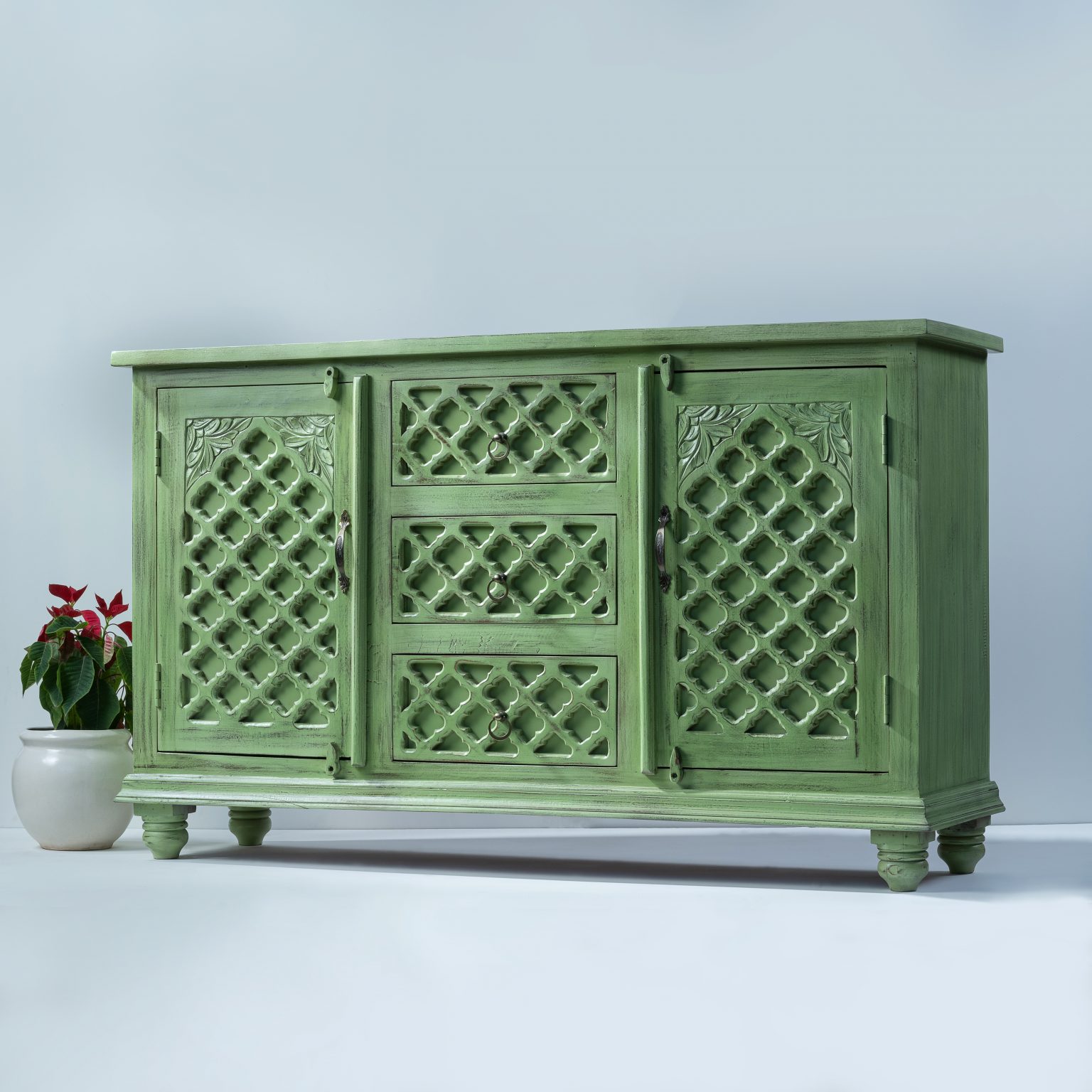 Light Green Sideboard - Chisel and Log