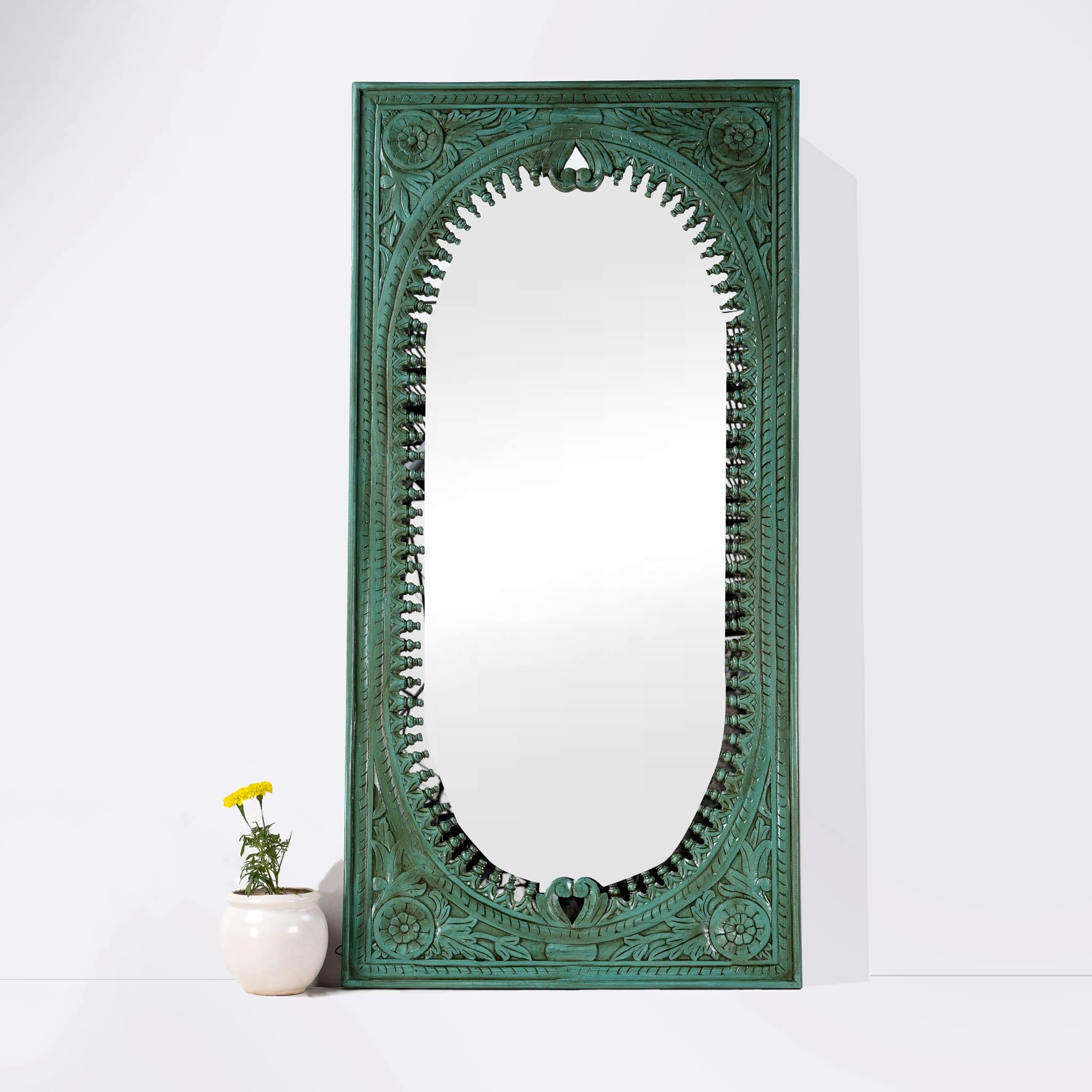 FLOOR MIRROR || DOOR FRAME MIRROR || CARVED PANEL MIRROR