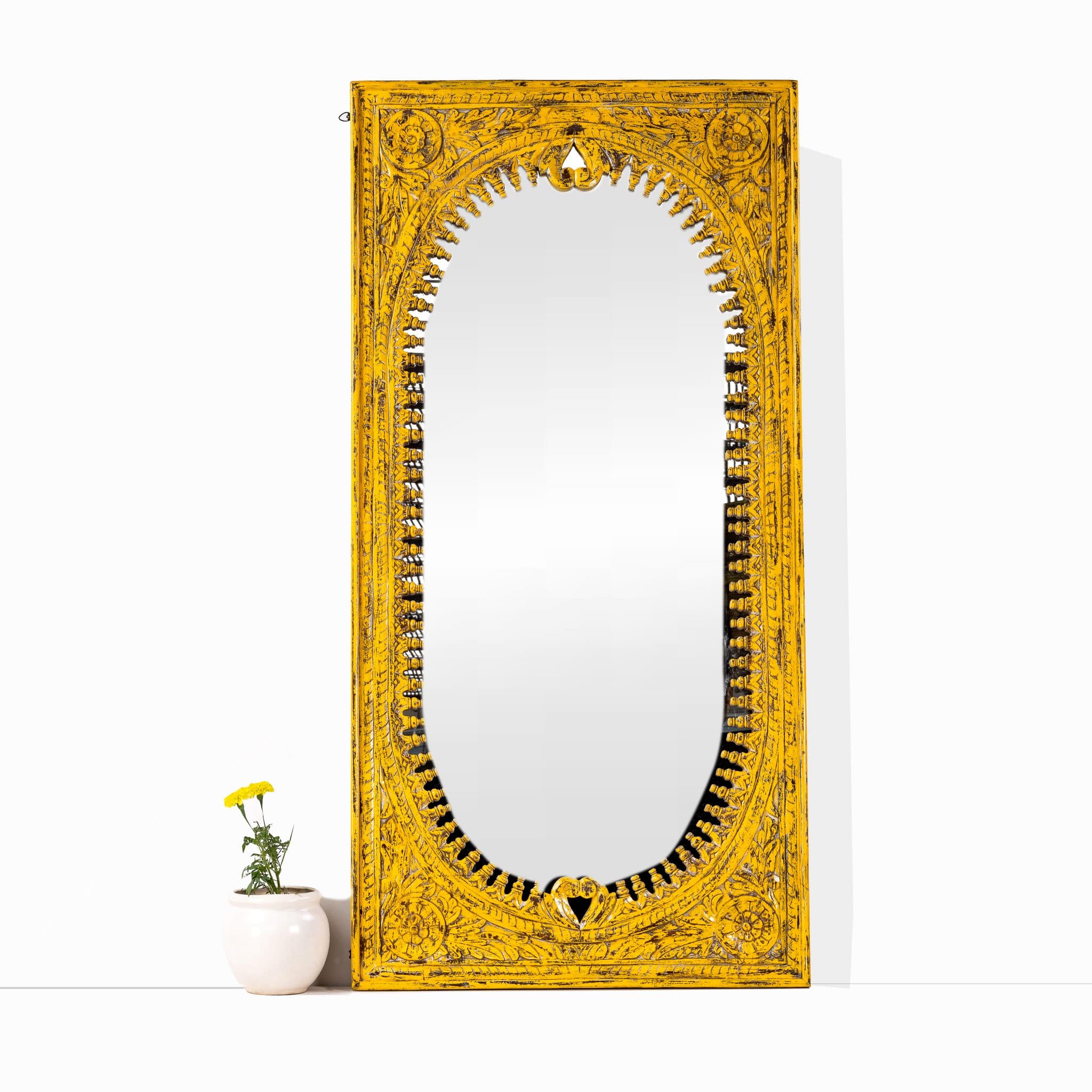 FLOOR MIRROR || DOOR FRAME MIRROR || CARVED PANEL MIRROR