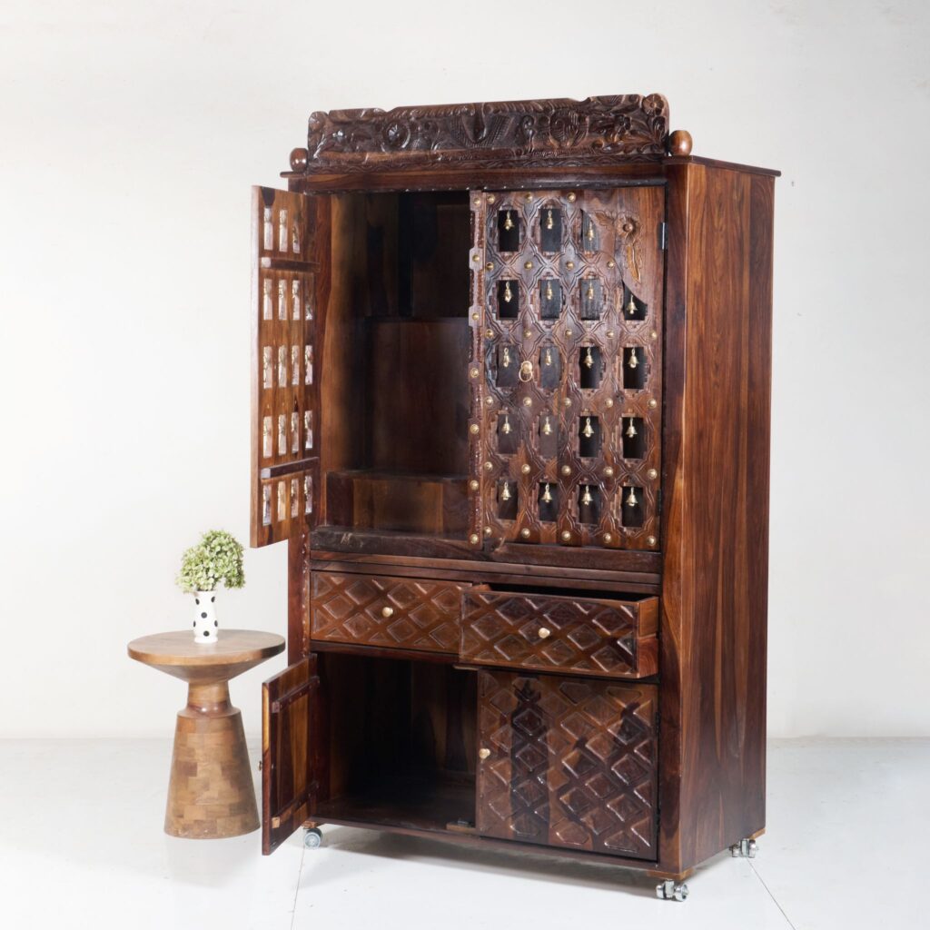 Indian Altar with Wheels - Chisel and Log